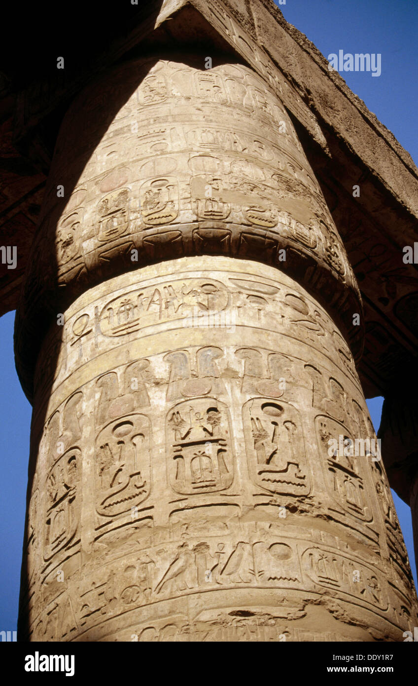 An Egyptian Column From Karnak High Resolution Stock Photography and ...
