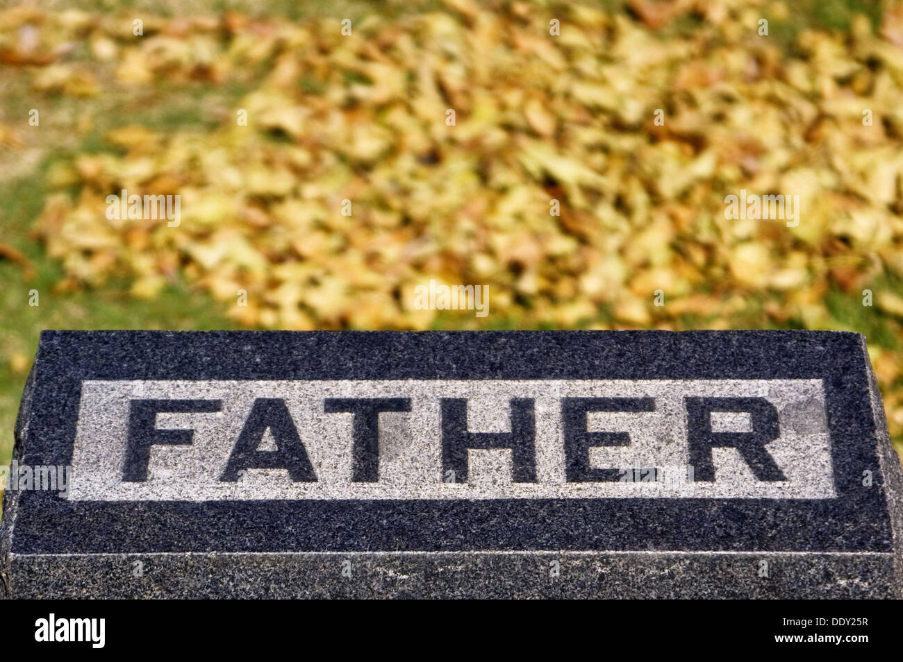 Headstone of Father Stock Photo - Alamy