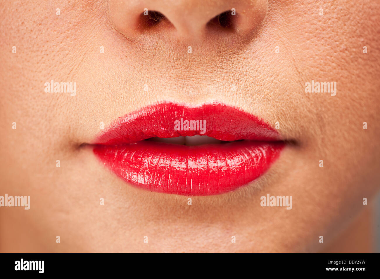 Pretty Female Model lips Stock Photo - Alamy
