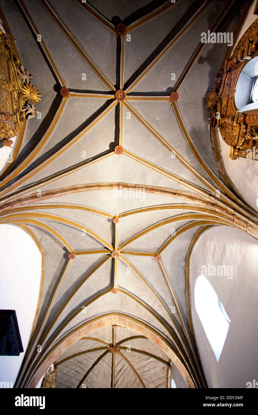 Ceiling, Braganca Cathedral, Portugal, 2009. Artist: Samuel Magal Stock ...