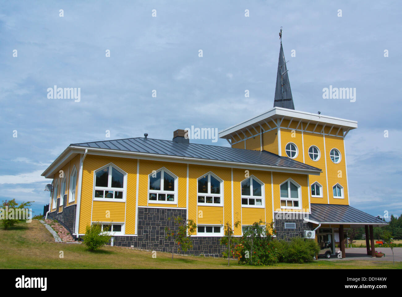 Main building housing restaurant Yyteri Golf Club in Pori Finland ...