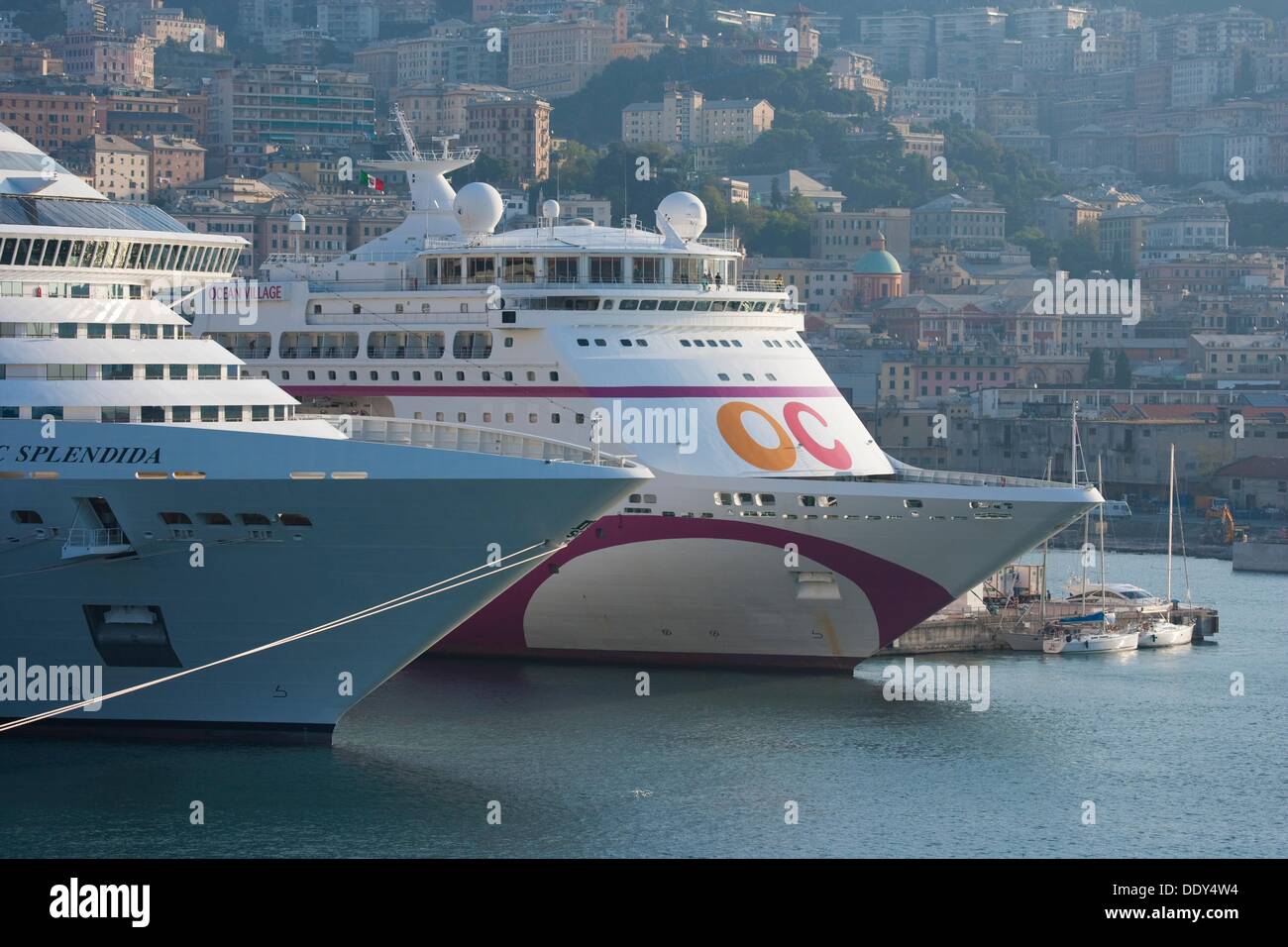 The port of Genoa Stock Photo - Alamy