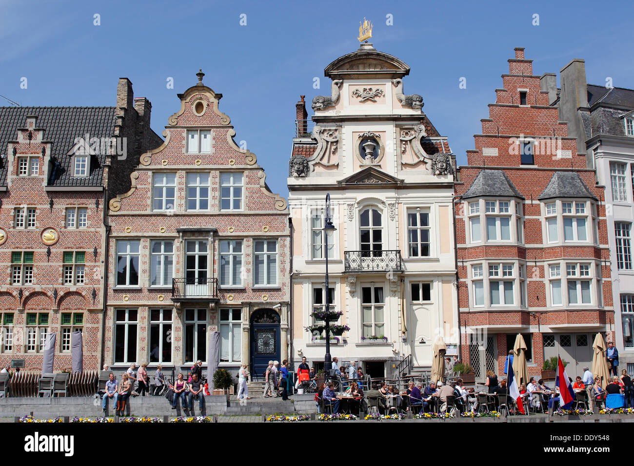 Row medieval house facades old hi-res stock photography and images - Alamy