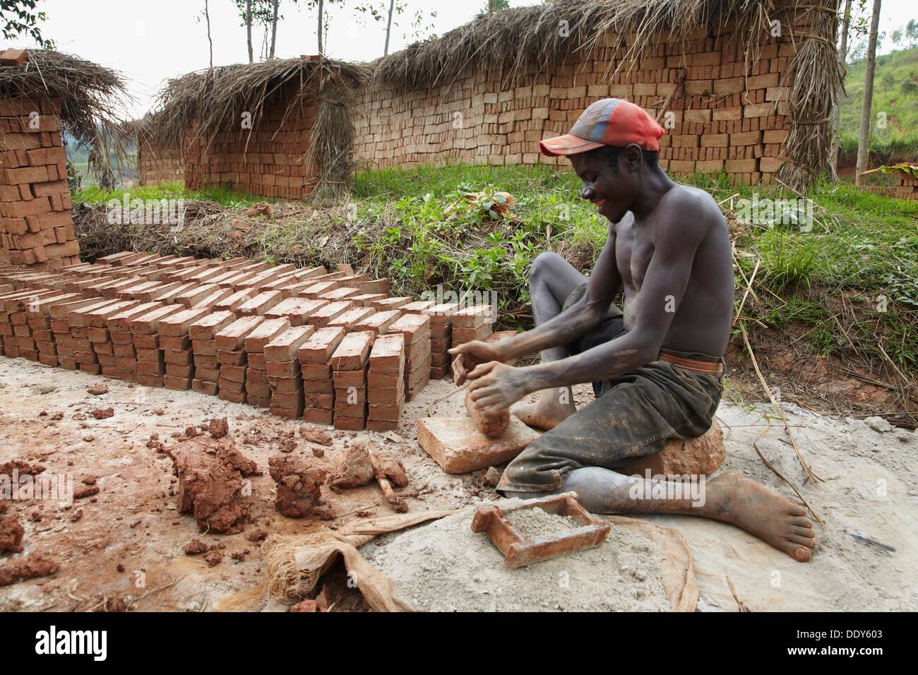 Africa brick bricks hi-res stock photography and images - Alamy