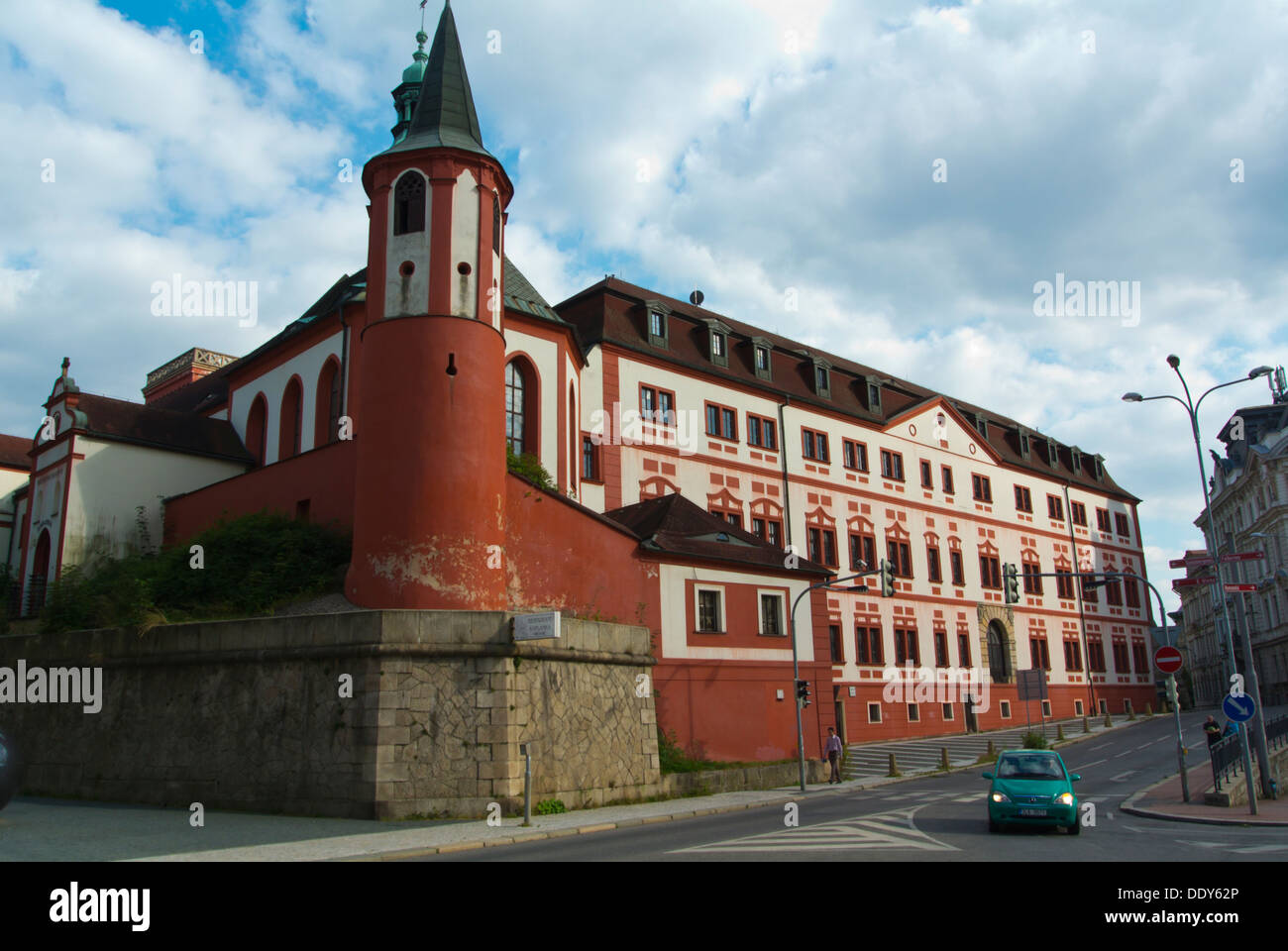 Zamek the castle Zamecke namesti square Liberec city Krajský soud ...