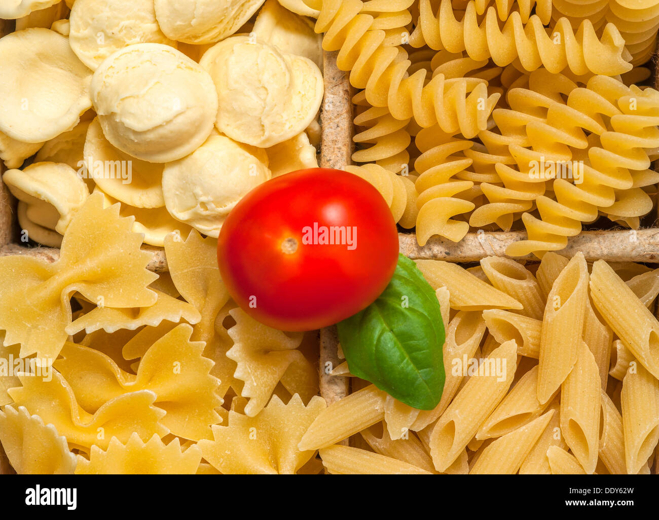 Collection of Italian Pasta isolated on white Stock Photo - Alamy