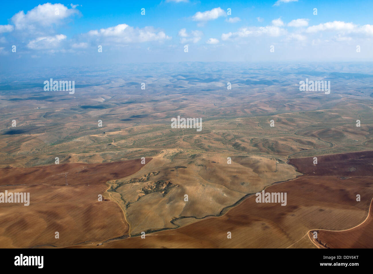 Aerial Photography of the Negev Desert landscape, Israel Stock Photo ...