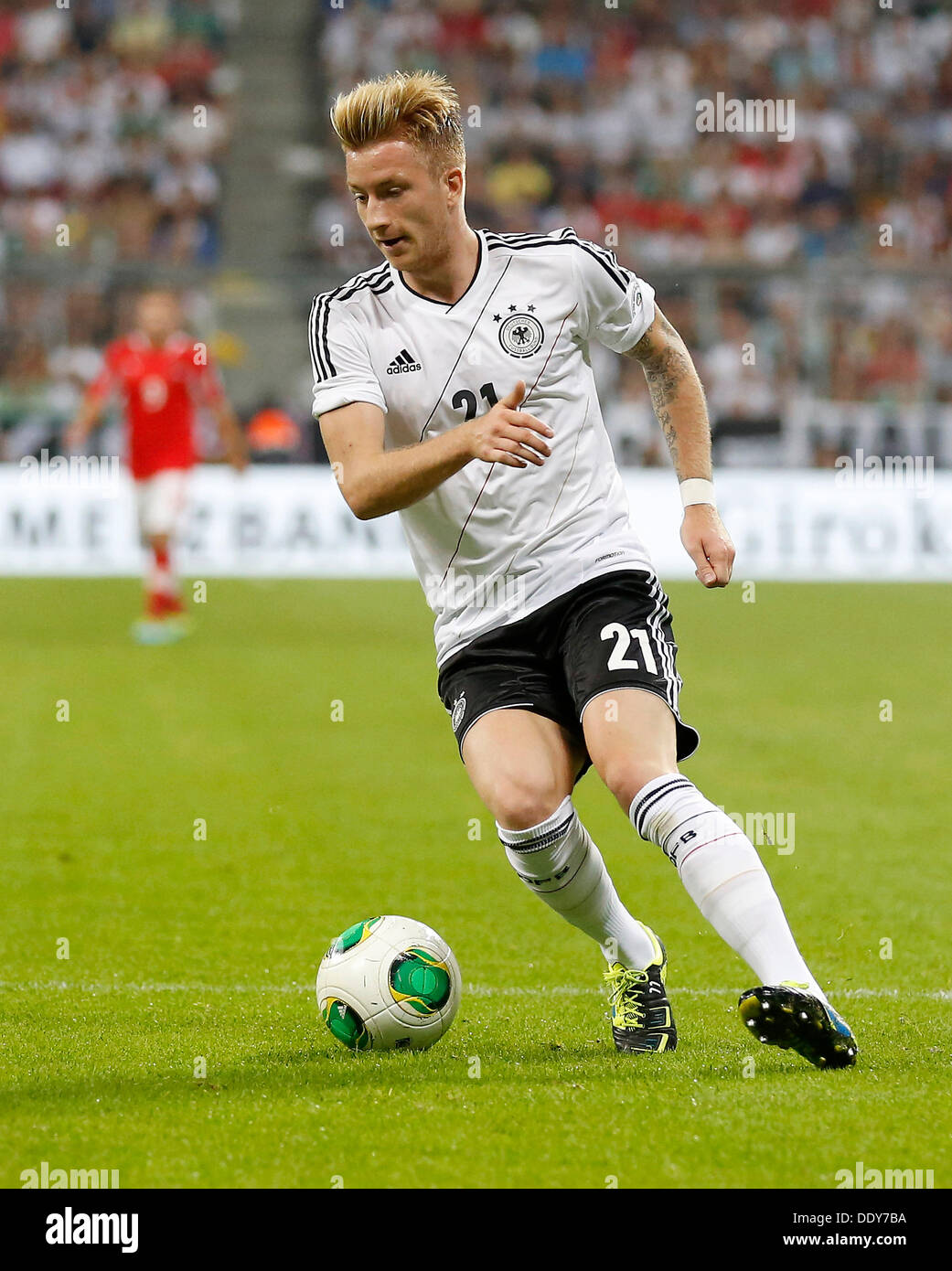 Germanys Marco Reus during the soccer match for the qualification of ...