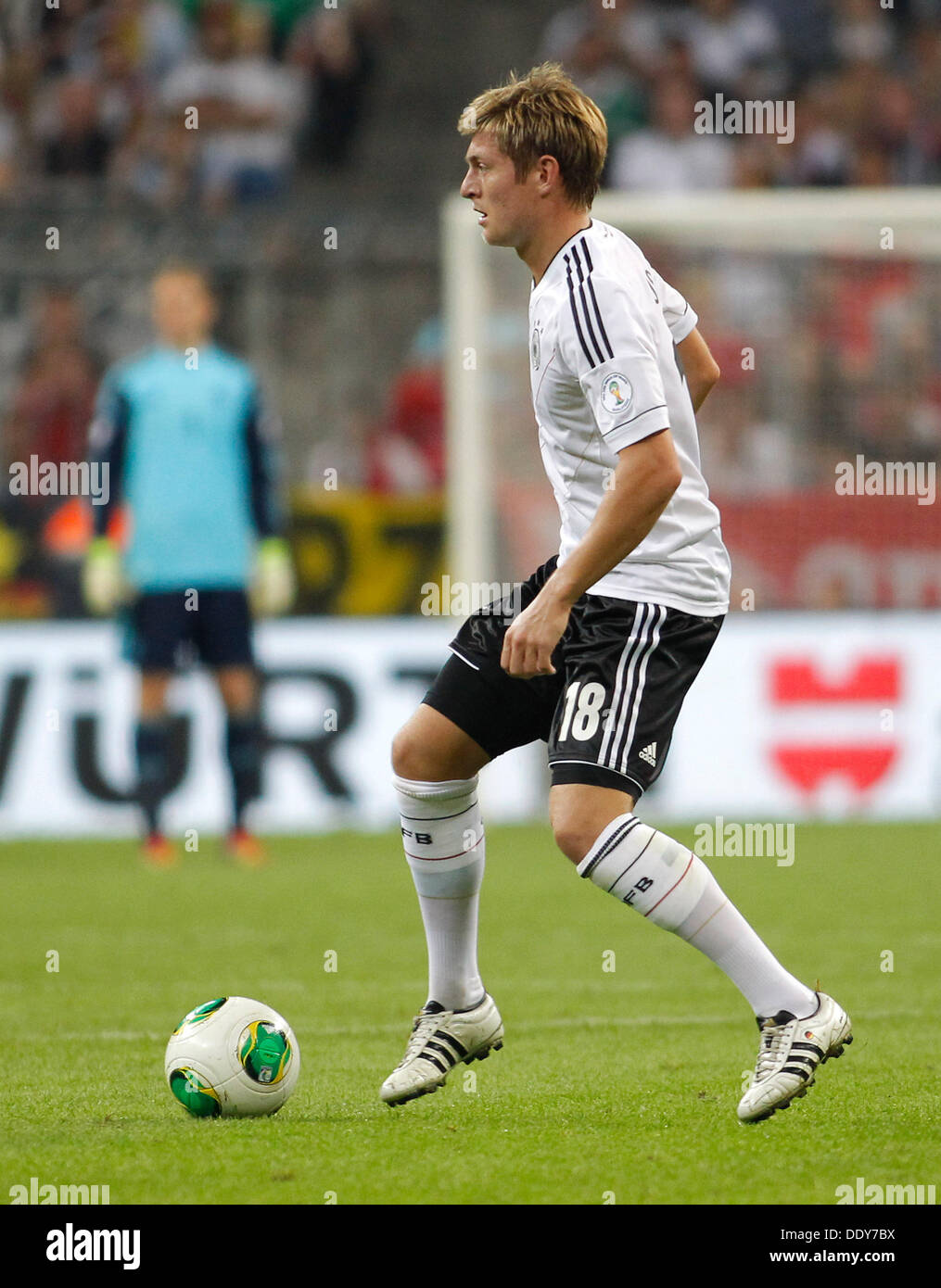 Germanys Toni Kroos during the soccer match for the qualification of ...