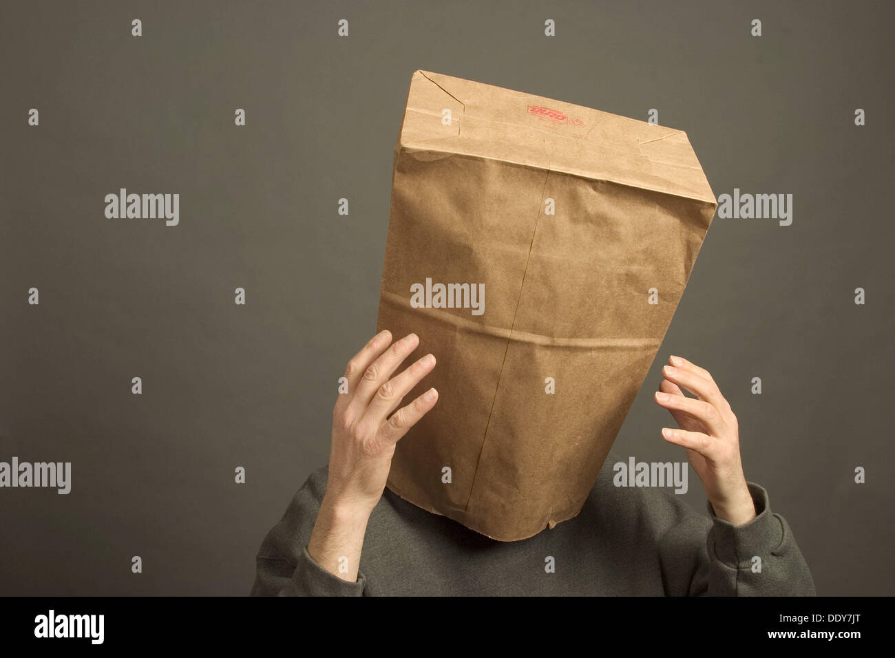 Man head covered hi-res stock photography and images - Alamy