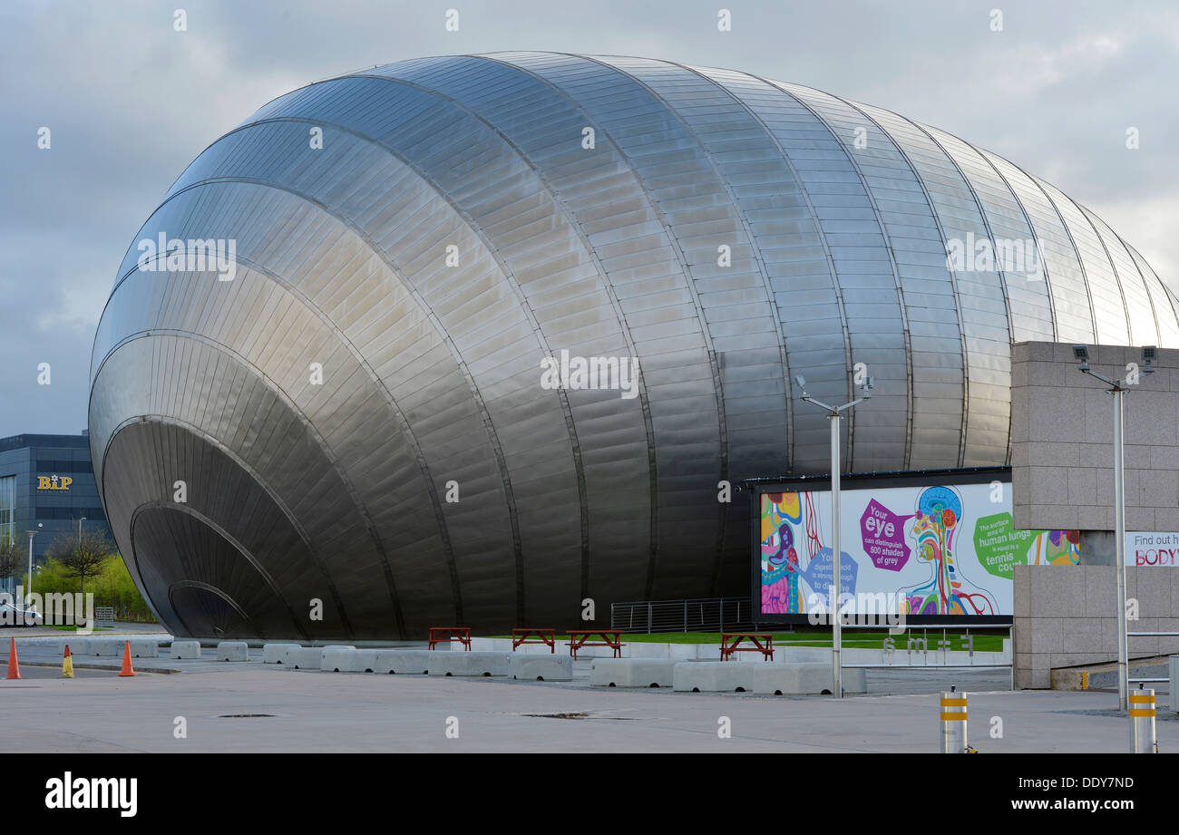 Glasgow Science Centre with Science Mall and IMax Stock Photo - Alamy