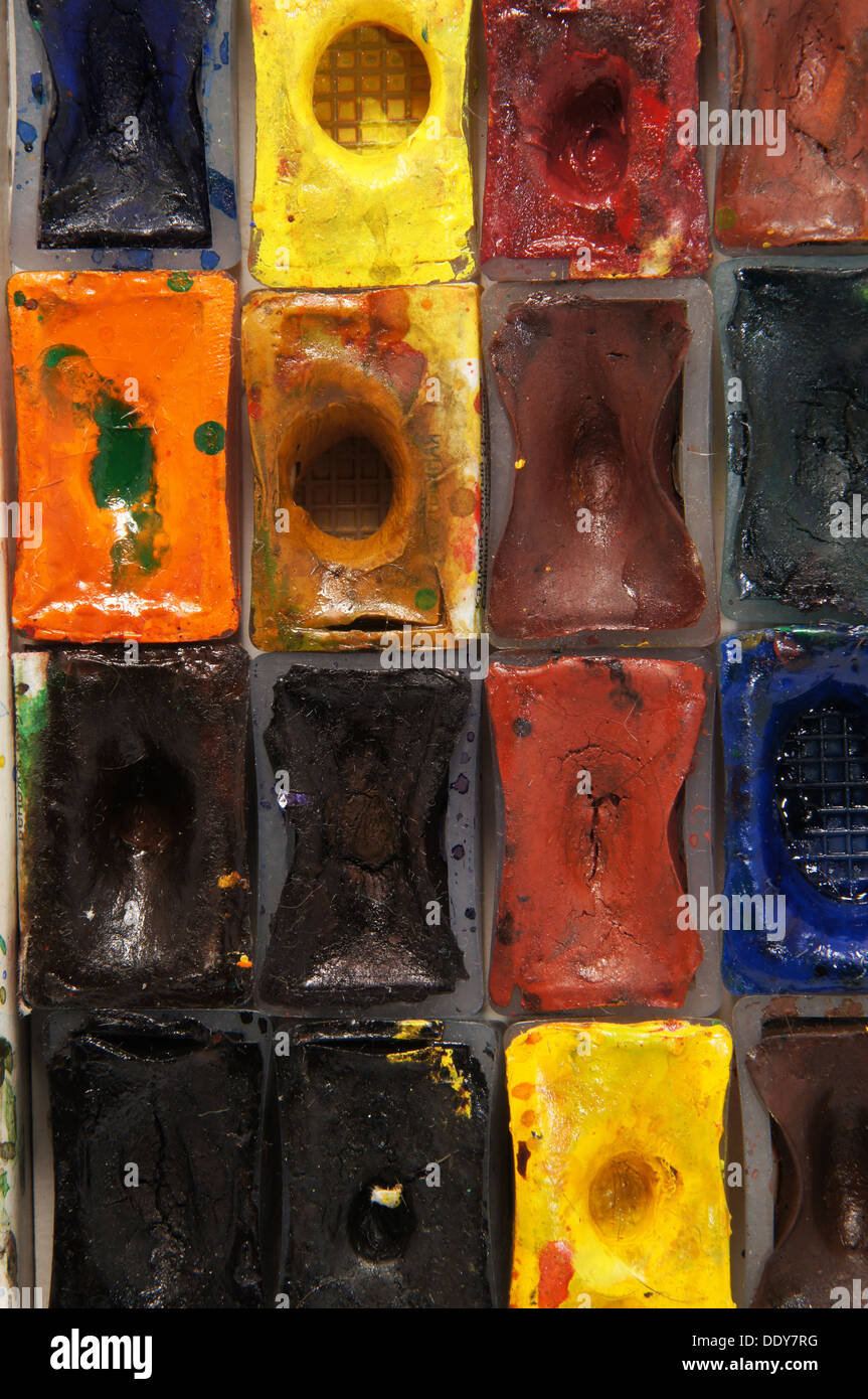 Color tubes with a paint. A background Stock Photo - Alamy