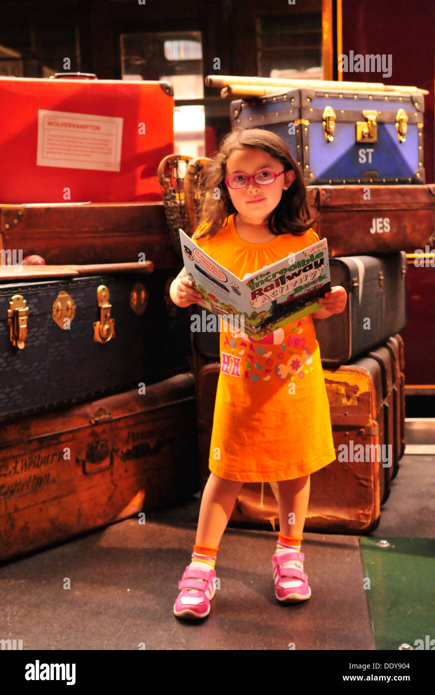 Child Reading Pose Stock Photo - Alamy