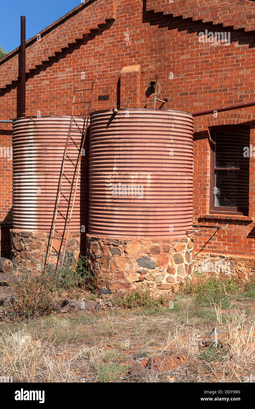 Rain water tanks tank red brick building hi-res stock photography and ...