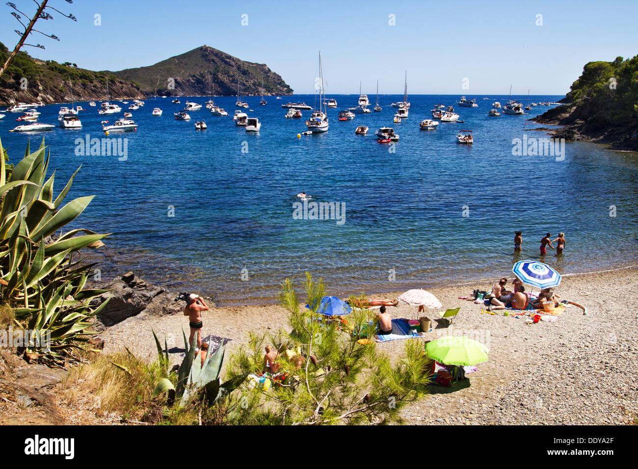 Cala Montjoi, Roses, Costa Brava, Alt Emporda, Girona province ...