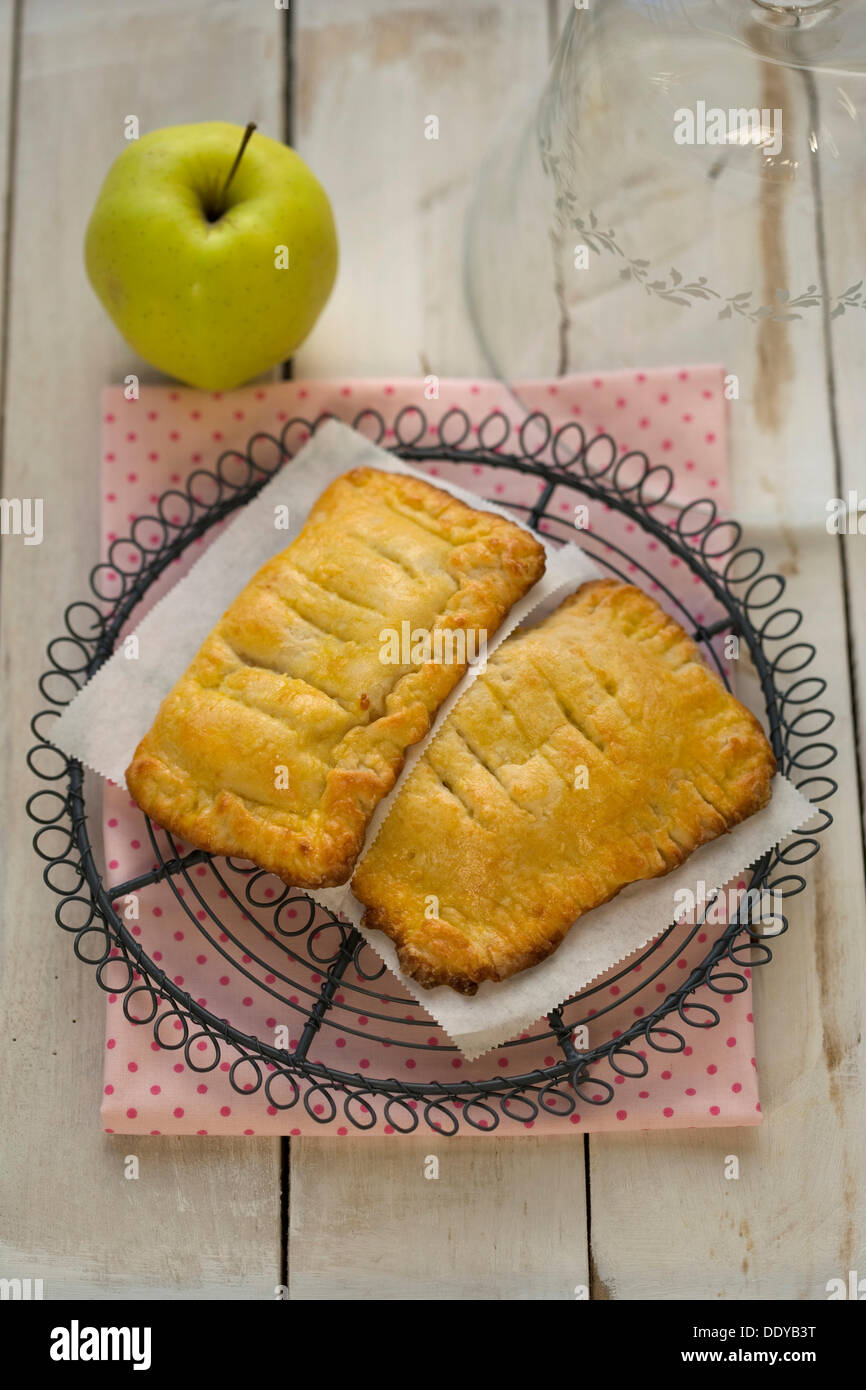 Homemade organic apple pies made from spelt flour Stock Photo - Alamy