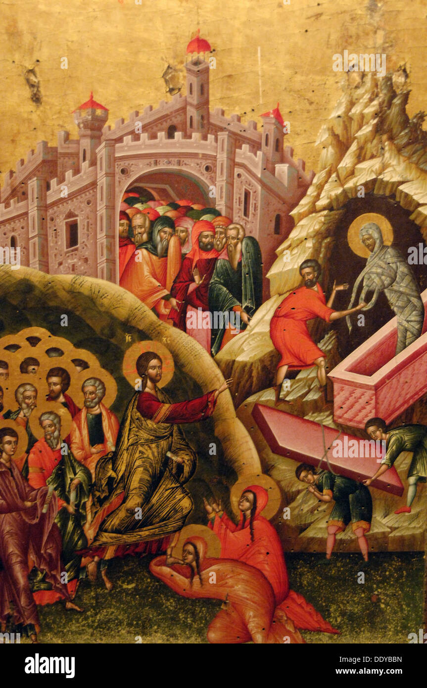 Lazarus painting medieval hi-res stock photography and images - Alamy