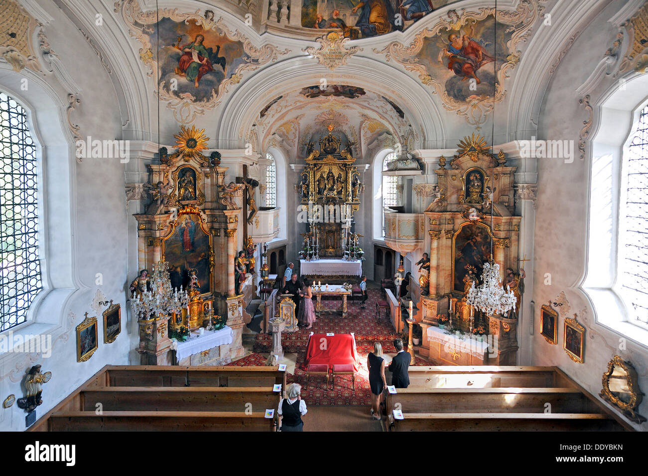The main altar and the side altars, Parish Church of St. Margareth ...