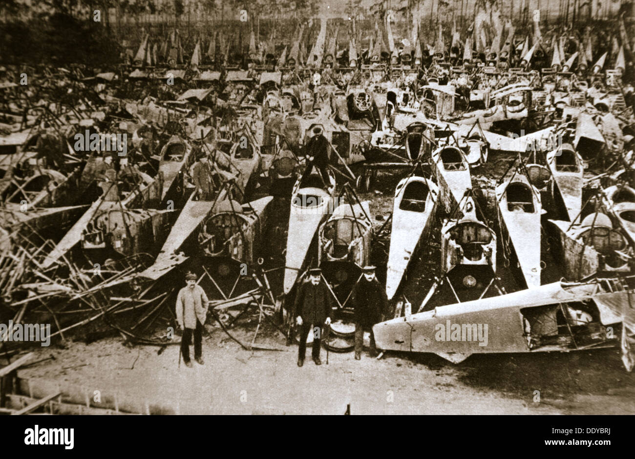 German war materiel destroyed under the terms of the Armistice, c1918 ...