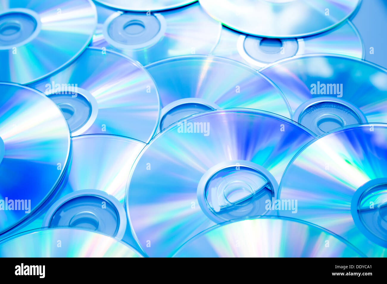 Optical Data storage with a bright and vivid color spectrum Stock Photo ...