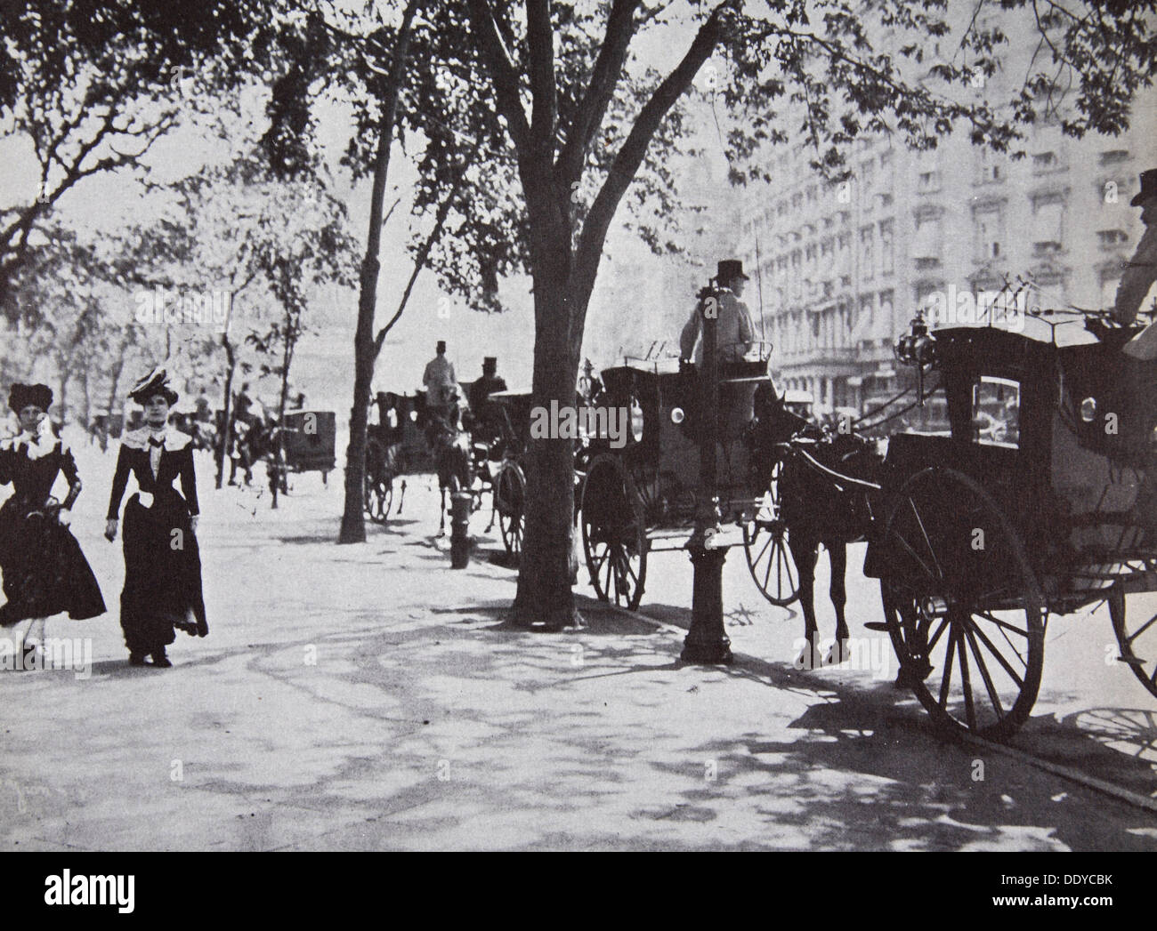 Street scene, New York City, USA, early 1900s. Artist: Unknown Stock ...