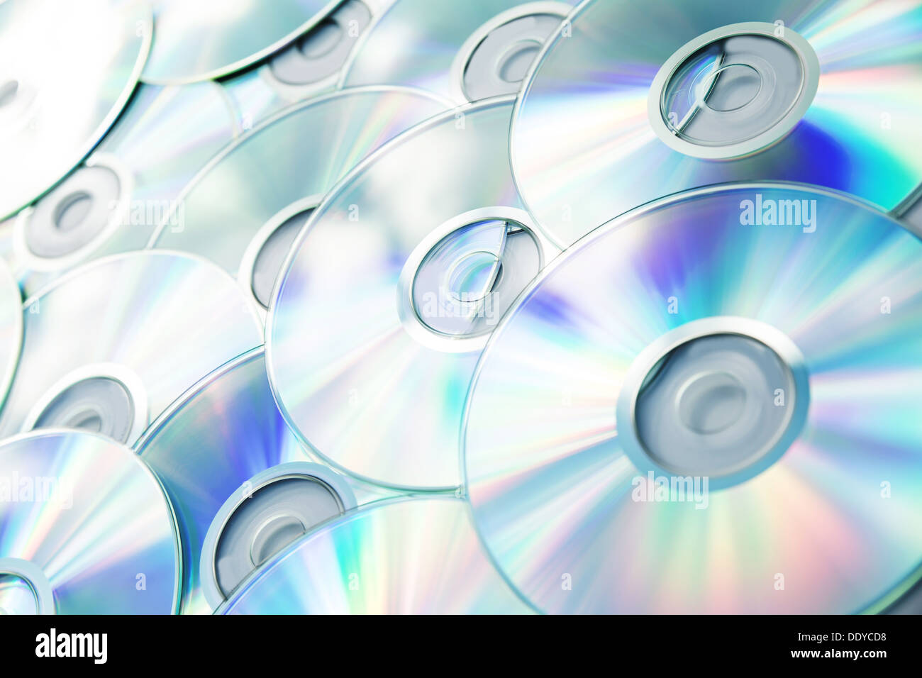 Optical Data storage with a bright and vivid color spectrum Stock Photo ...