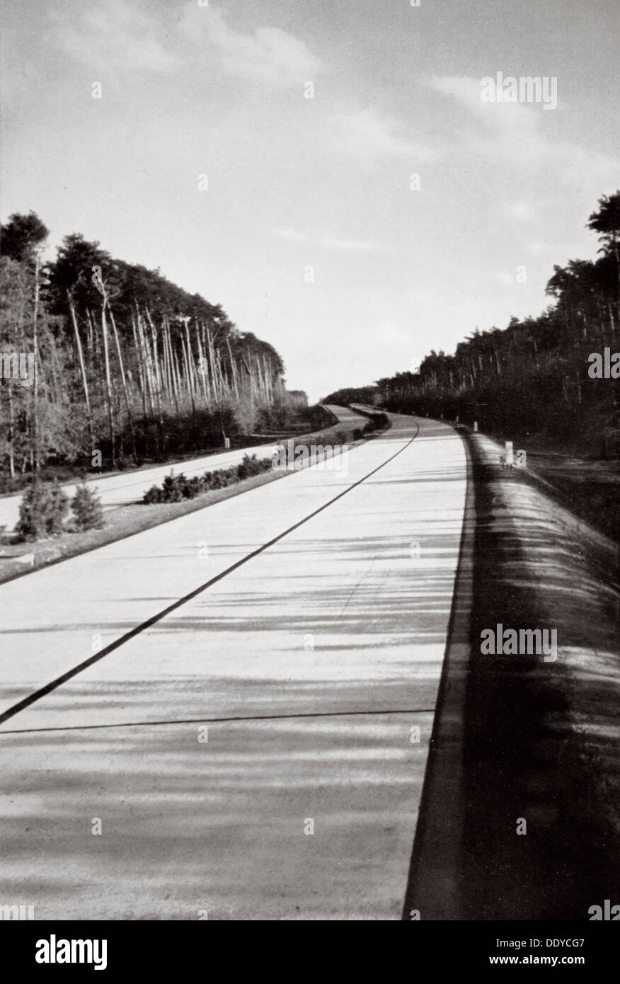 One of many roads built by the Nazis, Germany, 1936. Artist: Unknown ...