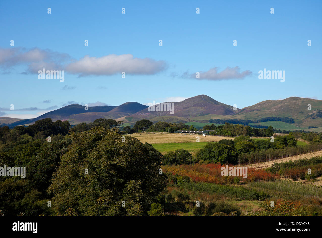 Scotland UK Pentland Hills scenic view, Roslin Edinburgh, Scotland UK ...