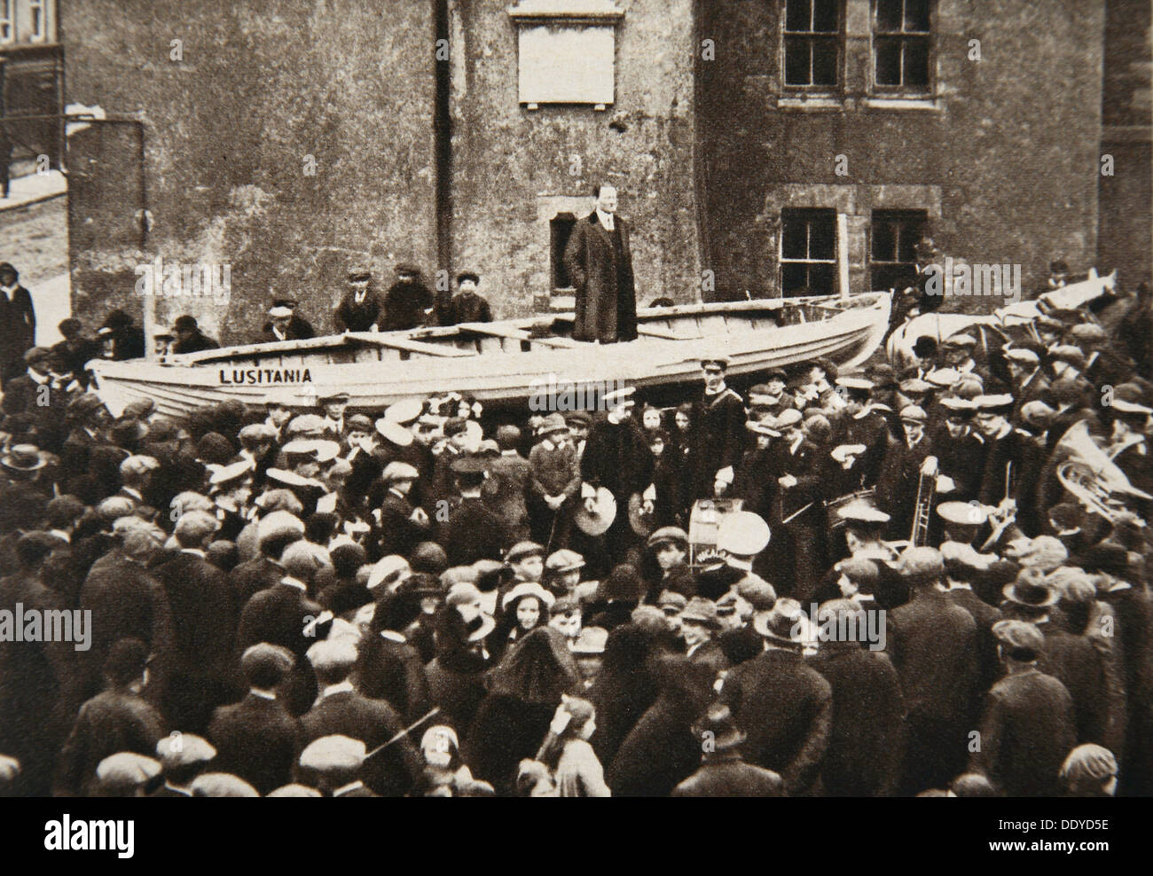 Dr Macaura, fundraising for minesweepers, World War I, May 1918. Artist ...