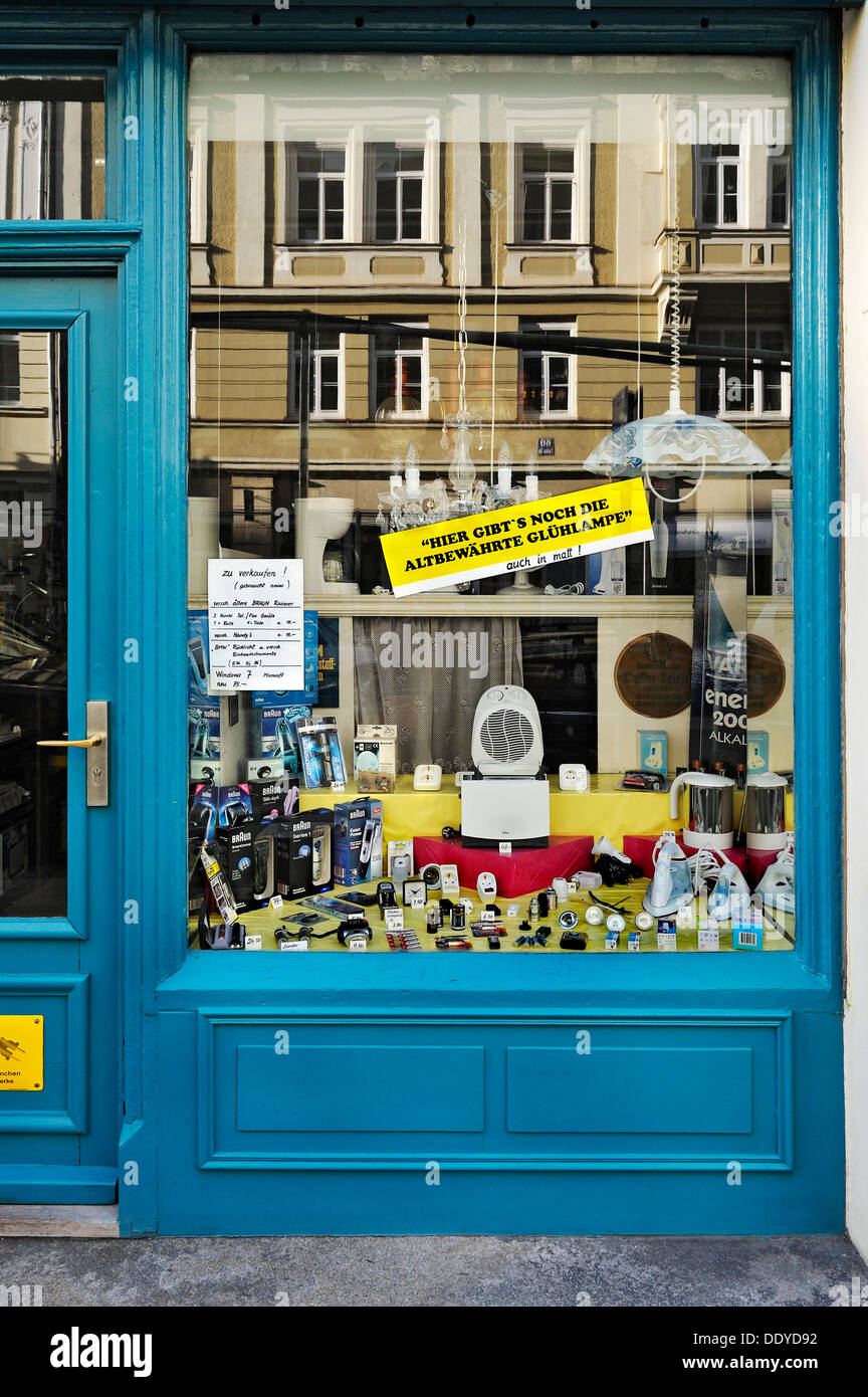 Small electronics shop, Tuerkenstrasse, Munich, Bavaria, PublicGround ...