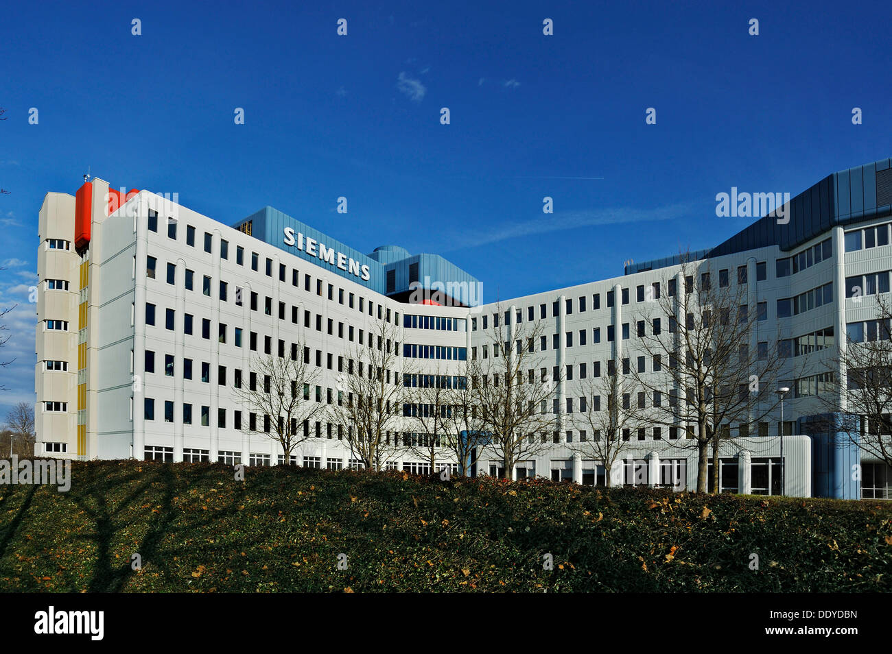 Siemens building in the satellite city of Neuperlach, Munich, Bavaria ...