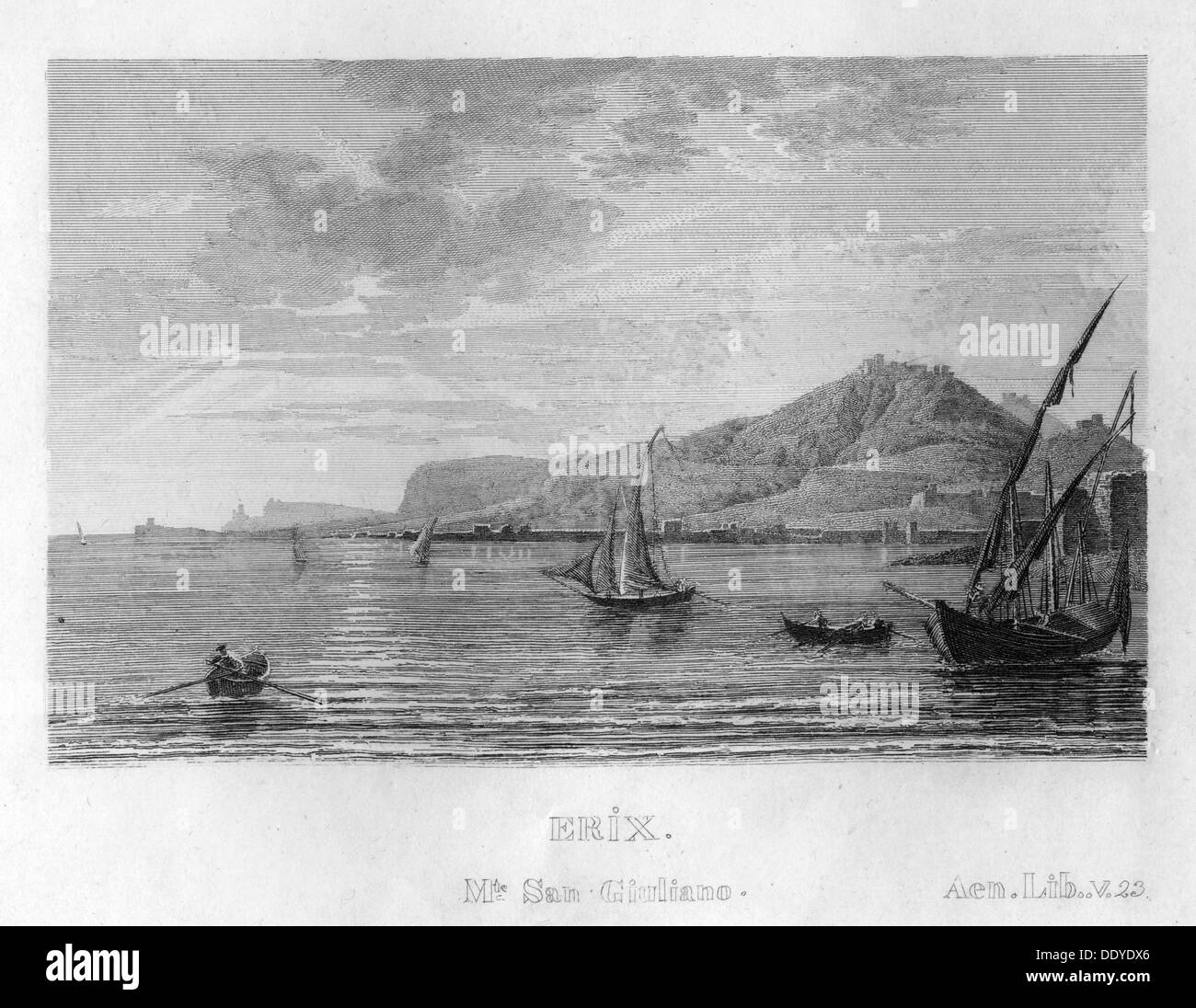 Sea sicily sailboat Black and White Stock Photos & Images - Alamy