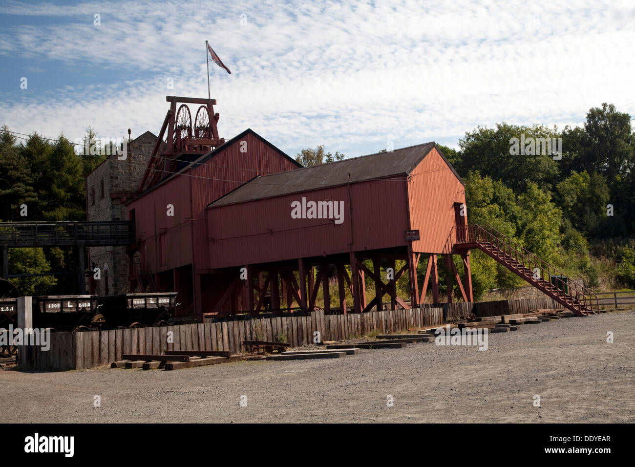 Mine Shaft at Beamish Museum Stock Photo - Alamy