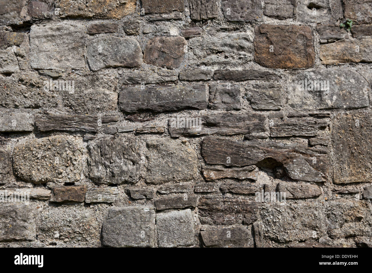 Wall of a castle Stock Photo - Alamy