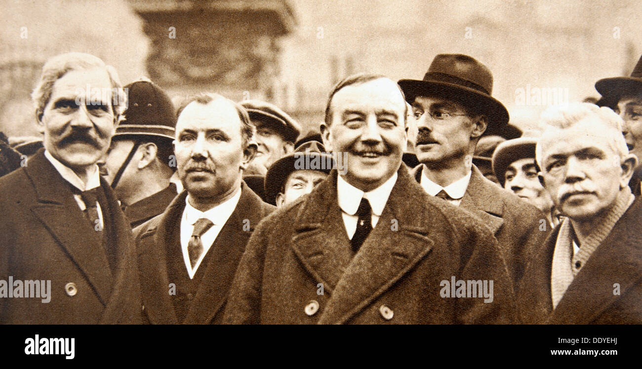 Members of Britain's first Labour Government, after leaving Buckingham ...