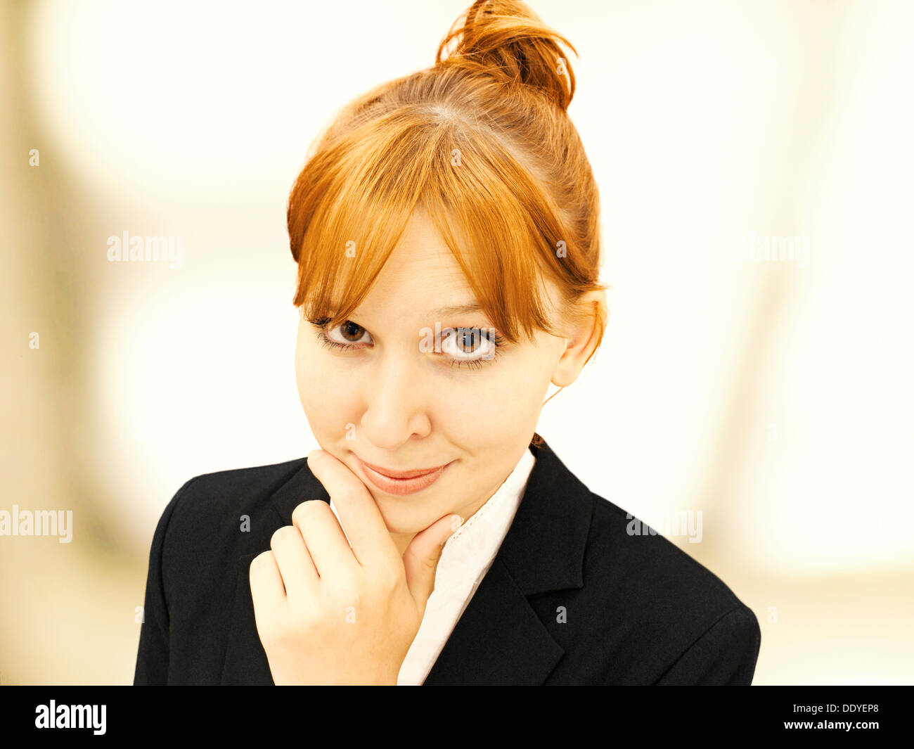 Portrait of a smiling businesswoman Stock Photo - Alamy