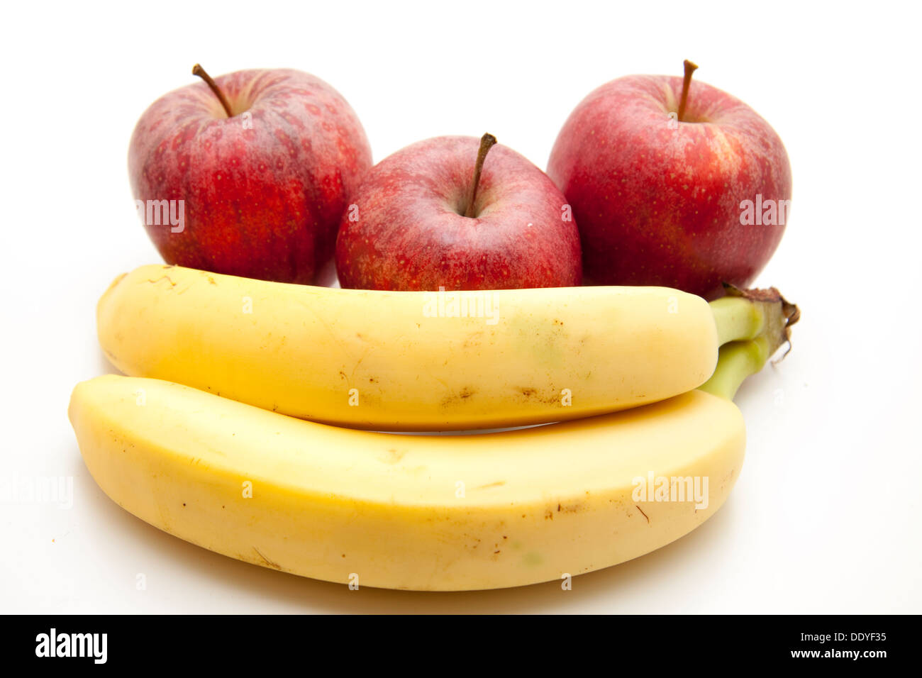 Bananas with apples Stock Photo - Alamy