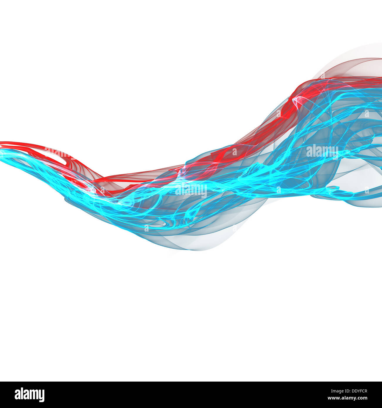 abstract red blue twisted waves Stock Photo - Alamy