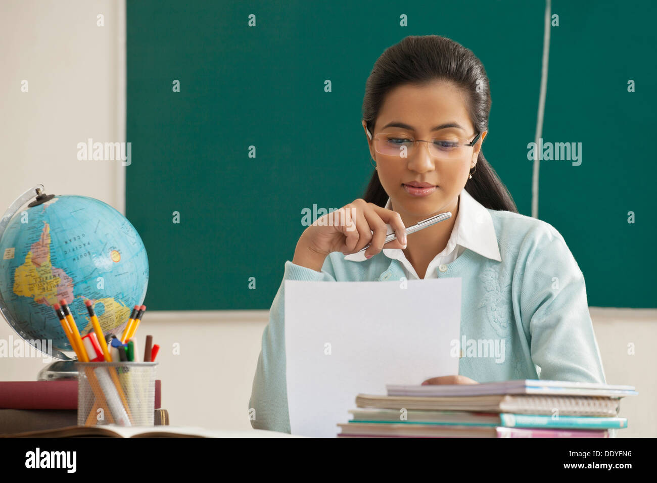 Teacher desk hi-res stock photography and images - Alamy
