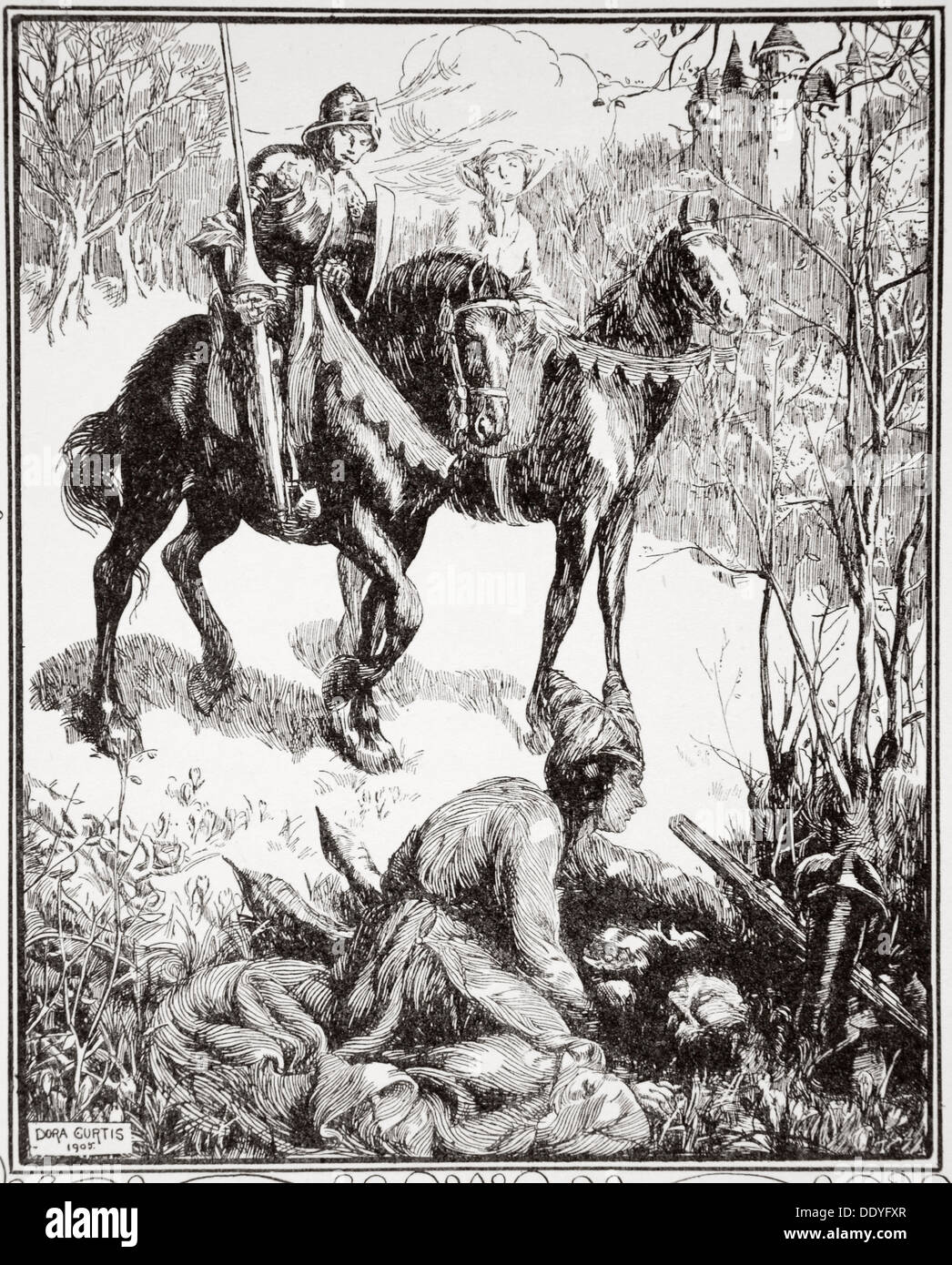 'A lady weeping bitterly', 1905. Artist: Dora Curtis Stock Photo - Alamy