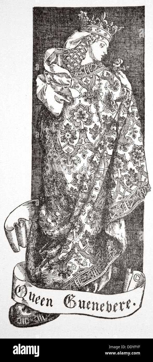 'Queen Guenevere', 1905. Artist: Dora Curtis Stock Photo - Alamy