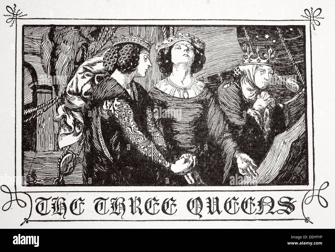 'The Three Queens', 1905. Artist: Dora Curtis Stock Photo - Alamy