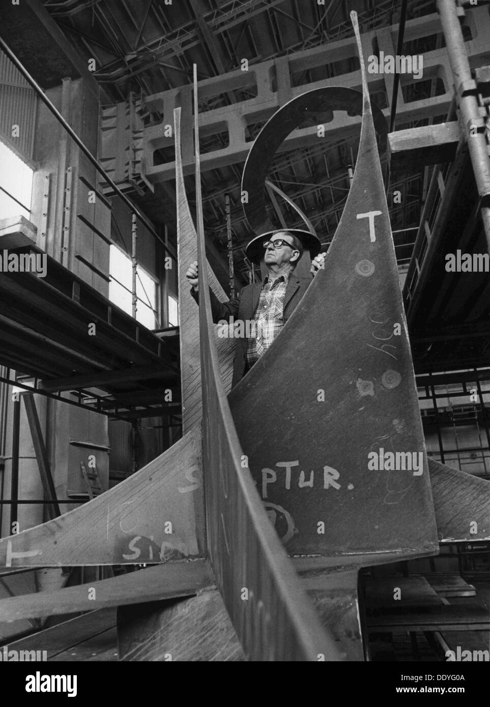 Worker in Kockums shipyard, Malmö, Sweden, 20th century. Artist ...