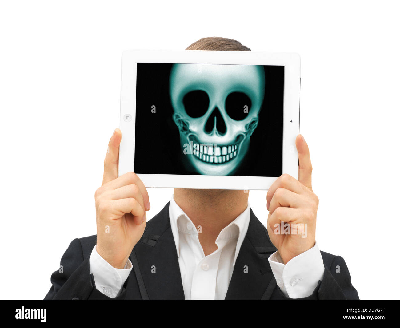 Hand holding skull hi-res stock photography and images - Alamy