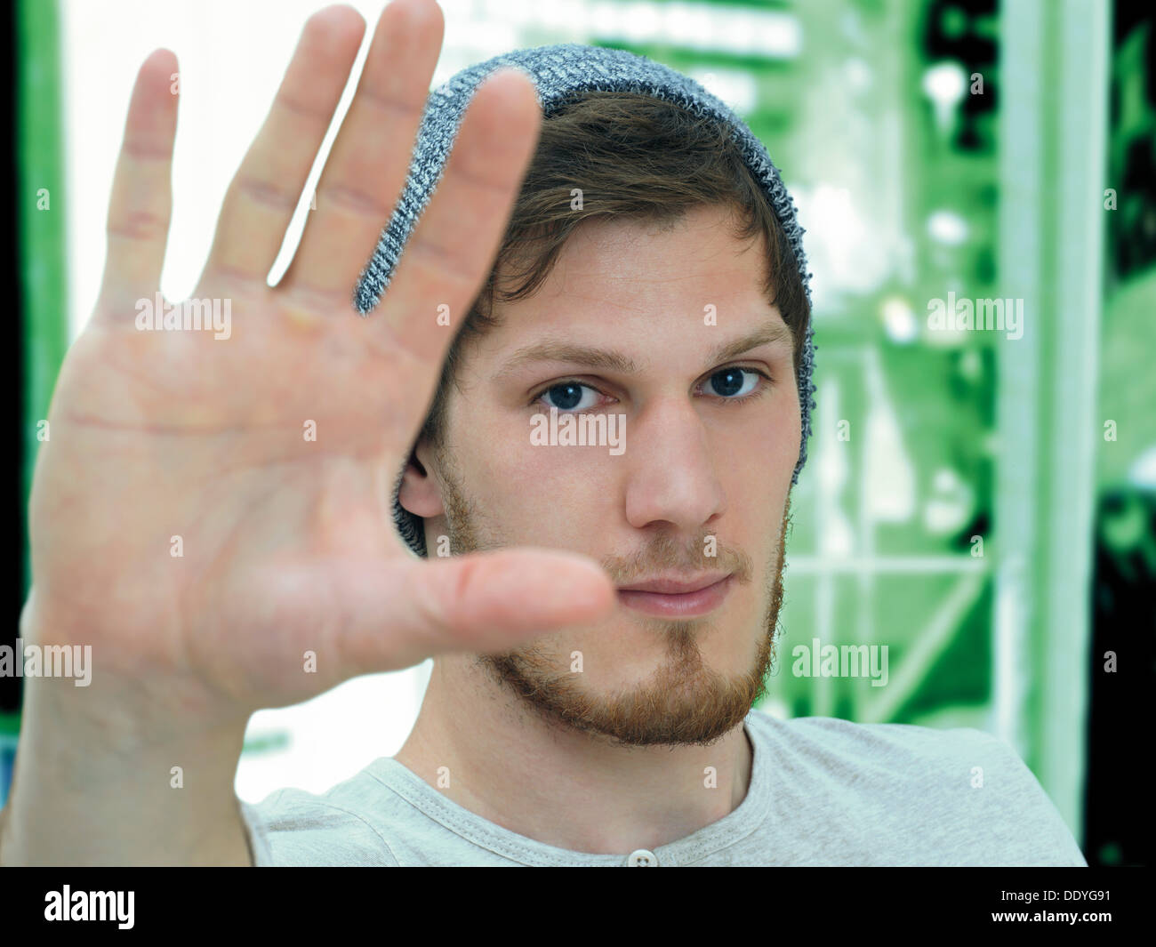 Defensive Gesture High Resolution Stock Photography and Images - Alamy