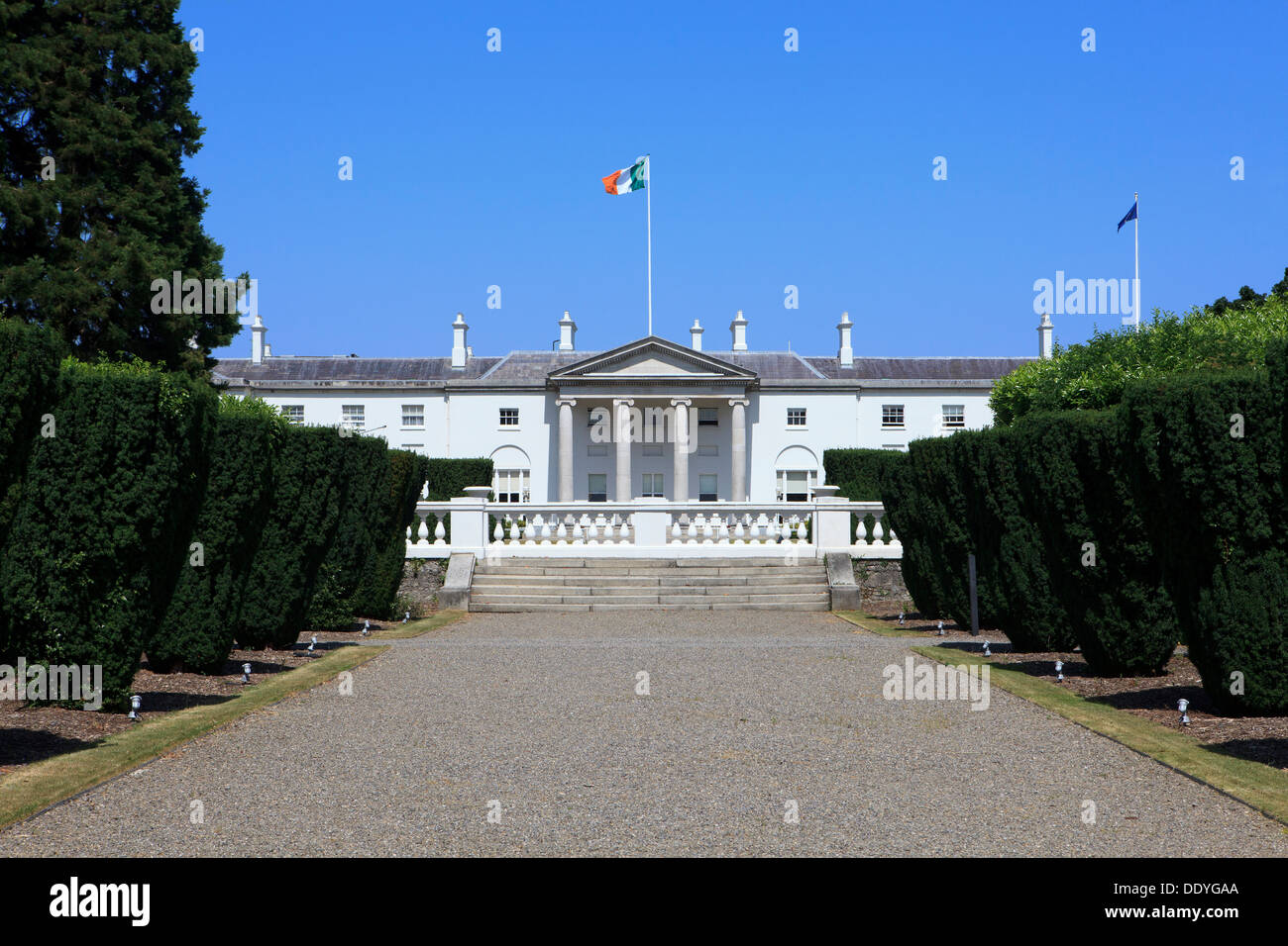Áras an Uachtaráin (official residence of the President of Ireland) in ...