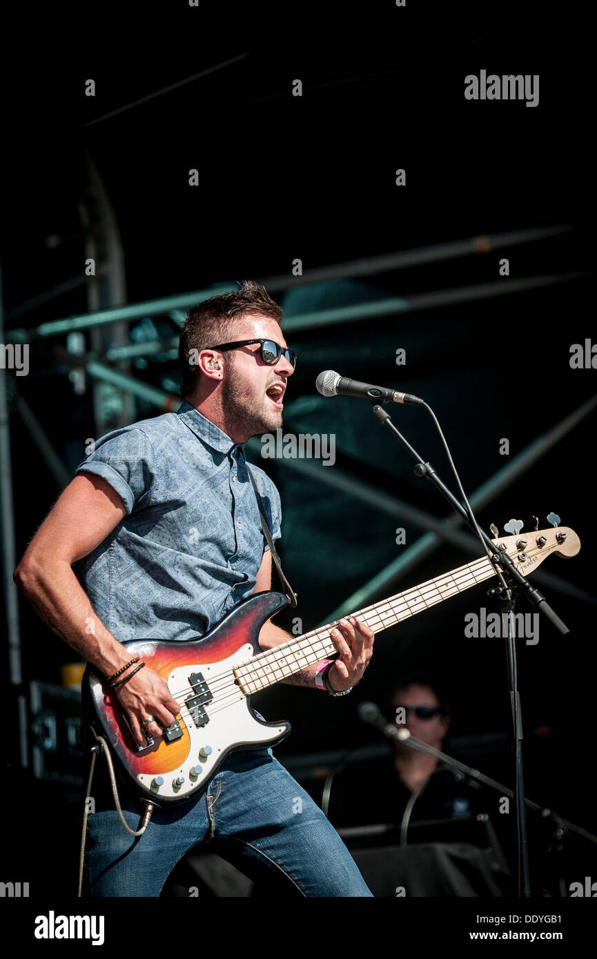 The band MISSING ANDY playing at the Brownstock Festival in Essex Stock ...