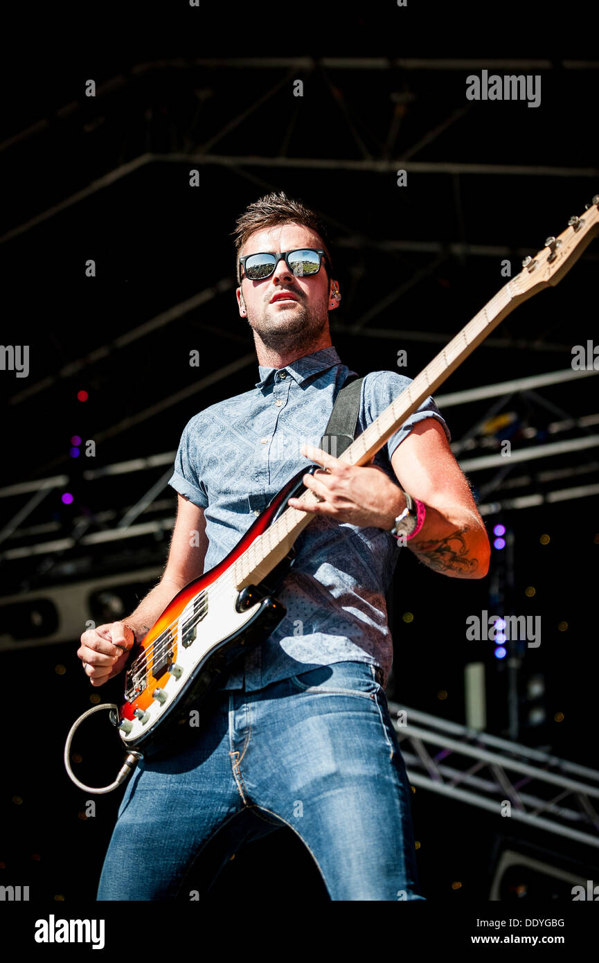 The band MISSING ANDY playing at the Brownstock Festival in Essex Stock ...