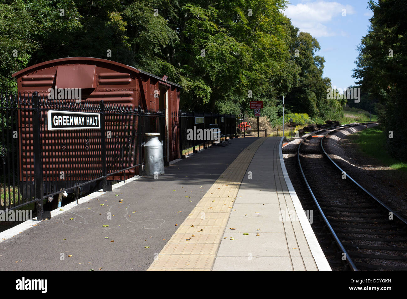 agatha christie,greenway,greenway halt,milk churn,Greenway Halt railway ...