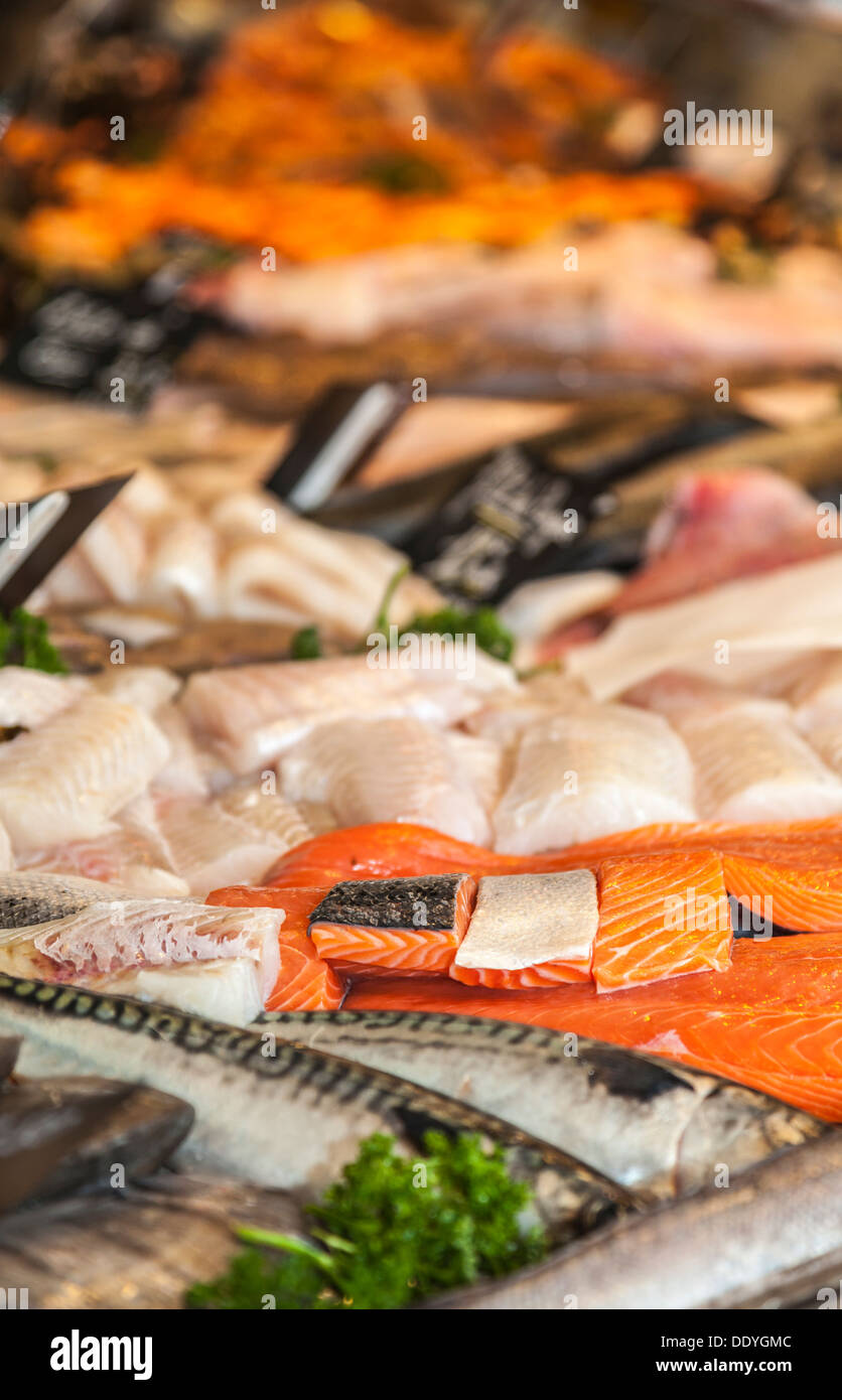 Types of meat fish hi-res stock photography and images - Alamy